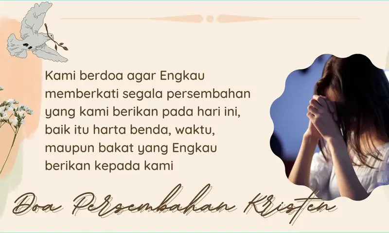 10 Contoh Doa Persembahan Kristen yang Baik dan Benar, Penuh Ucap Syukur