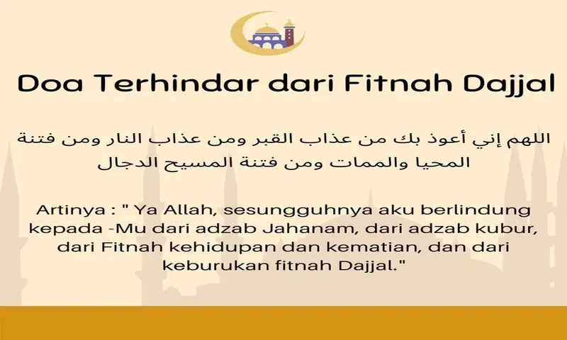 Doa Terhindar dari Fitnah Dajjal, Lengkap Arab, Latin, dan Artinya